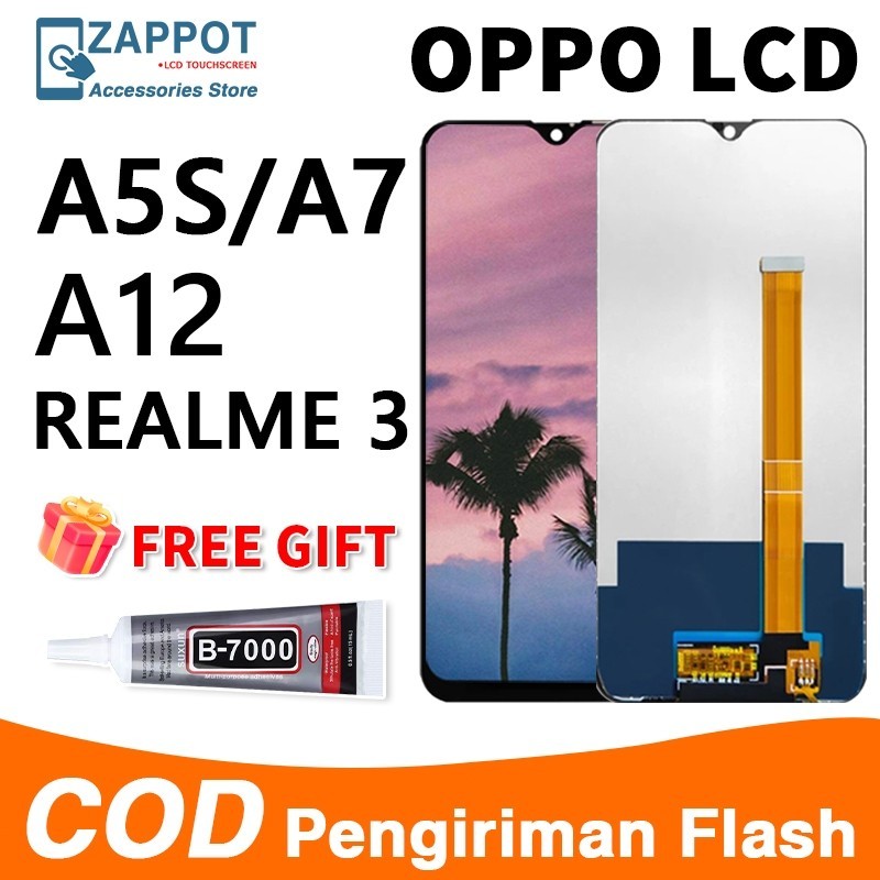 Jual ORI 100%LCD Oppo A5S/A7/REALME3/REALME3I/A12 Fullset Original Layar Touchscreen | Shopee ...
