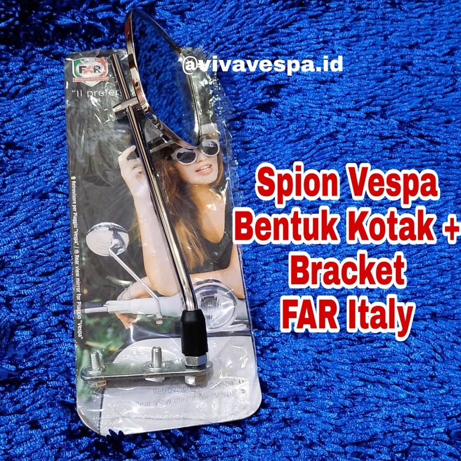 Jual Spion Kotak Far italy (bisa kiri / kanan) utk Vespa Klasik | Shopee Indonesia