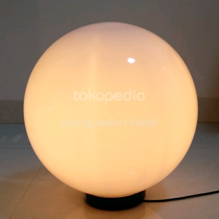 Jual Kap Lampu Taman Bulat Susu, Diameter 40Cm/16" Lampu | Shopee Indonesia