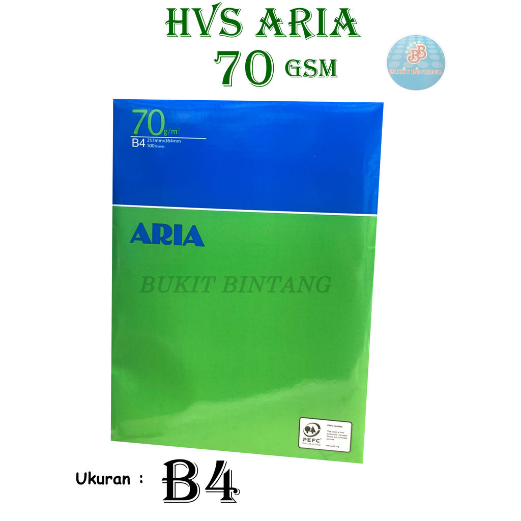 Jual Kertas HVS Merk ARIA 70 Gsm Ukuran 25,7 x 36,4 Cm ( B4 ) , 1 RIM / 500 Lembar | Shopee ...