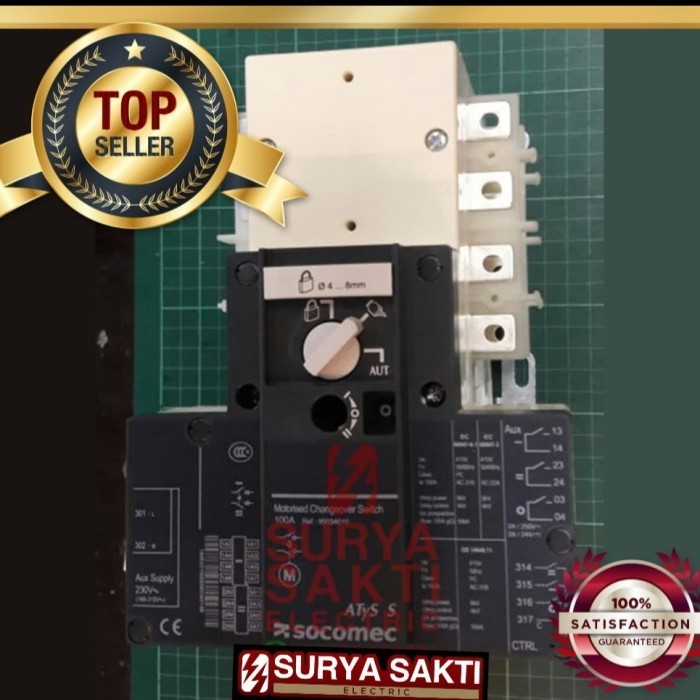 Jual Gercep Cos Motorize 4P 160A 230Vac Atys S Socomec 95034016 | Shopee Indonesia