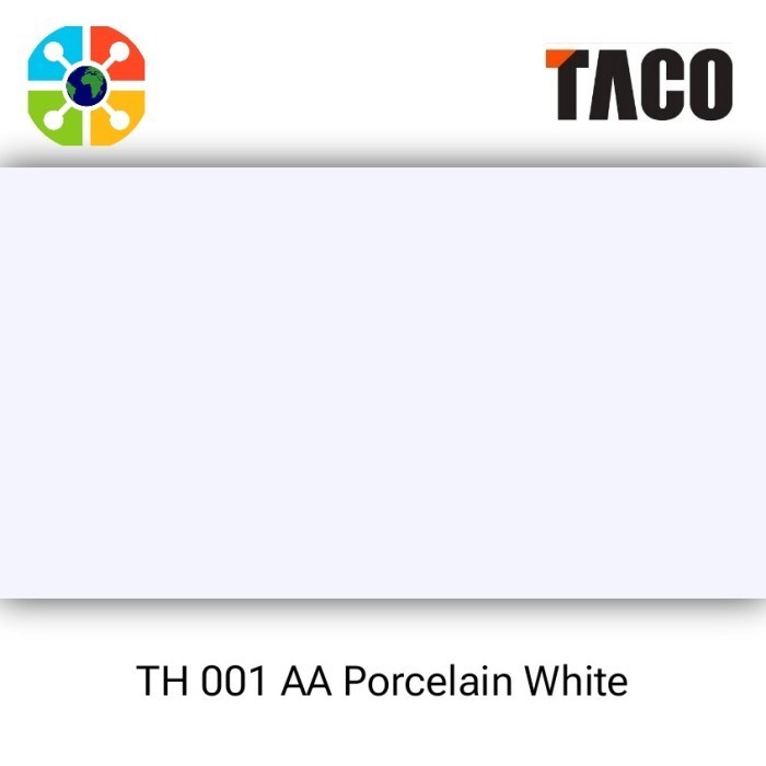 Jual Taco Hpl Solid Glossy Th 001 Aa Porcelain White #10a | Shopee ...