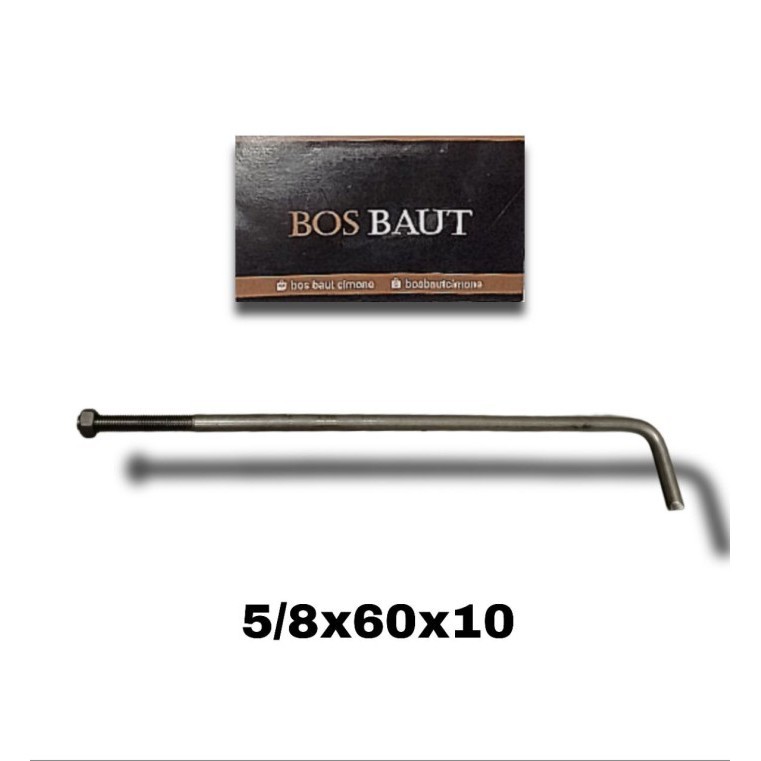 Jual ANGKUR L BESI - ANCHOR BOLT L - ANCHOR AS ST42 5/8X60CMX10CM ...