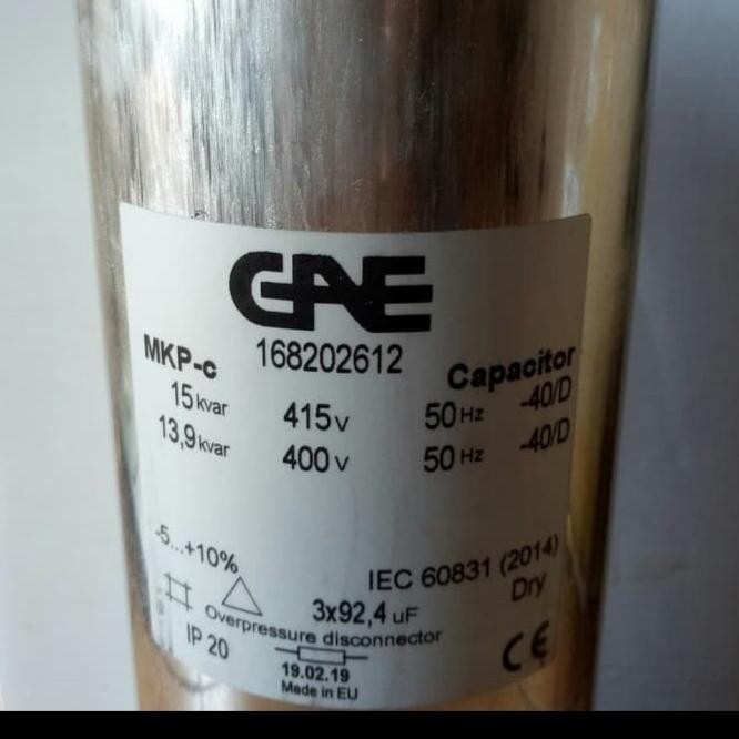 Jual Kapasitor Bank Gae 15Kvar 415V / Capacitor Bank Gae 15 Kvar 415V ...