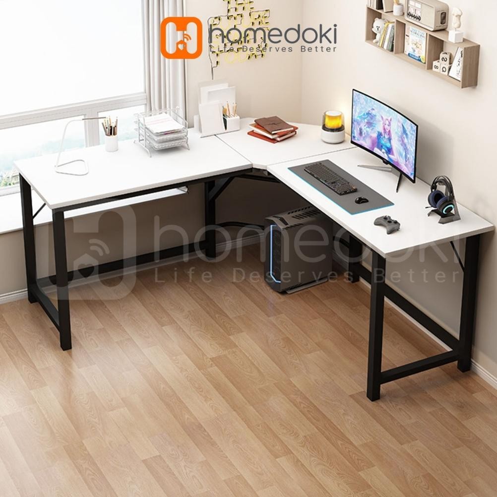 Jual Meja Kerja L / Meja Komputer / Meja Kantor / Meja Belajar ...