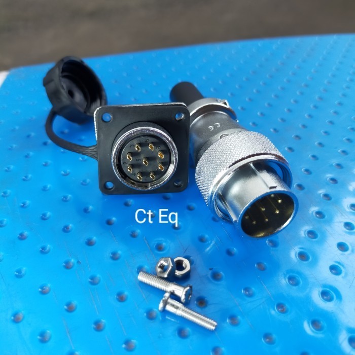 Jual Connector Ws20 9 Pin Plug Dan Socket Kabel Panel Mount Konektor 9 ...