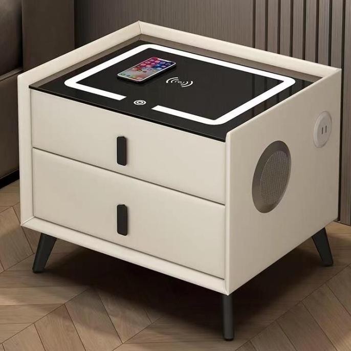 Jual Nakas Bluetooth / smart bedside table wireless charging + drawer ...
