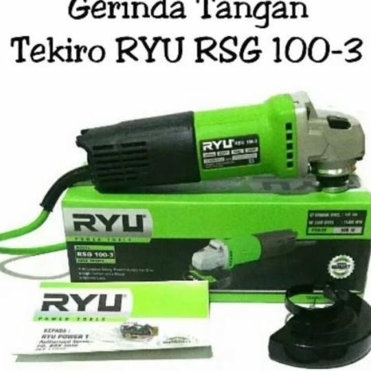 Jual Mesin Gerinda Tangan 4 Inch Ryu Tekiro Rsg 100-3 | Shopee Indonesia