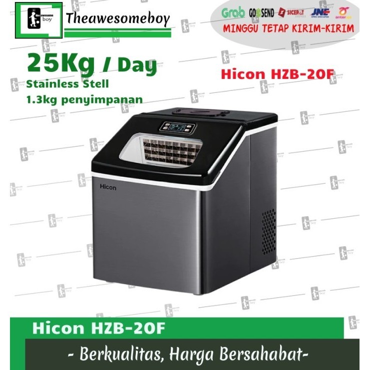 Jual Hicon HZB 20F Mesin Pembuat Es Batu Ice Cube Maker 25kg/day vs ...