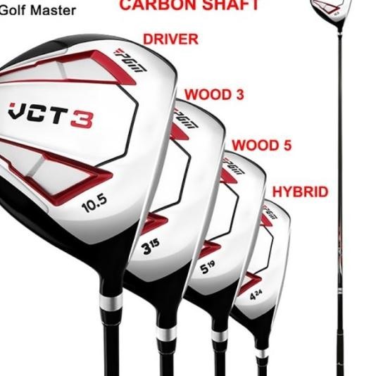 Jual Pgm Mg031 Golf Sti Driver Woods Hybrid Mens Club Stik Vct3 Carbon ...