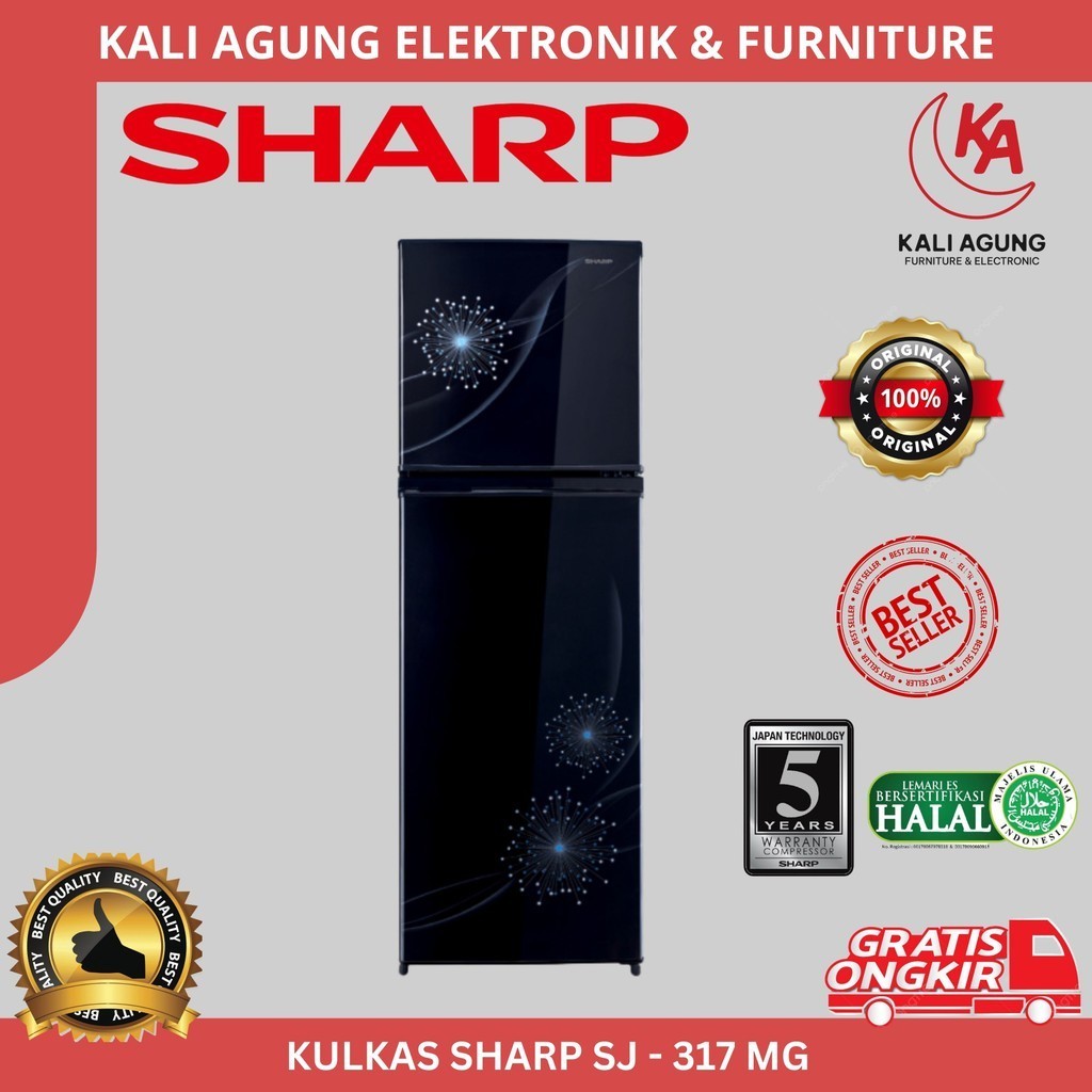 Jual KULKAS SHARP 2 PINTU / SJ 317 MG / GRATIS PENGIRIMAN SERANG KOTA ...