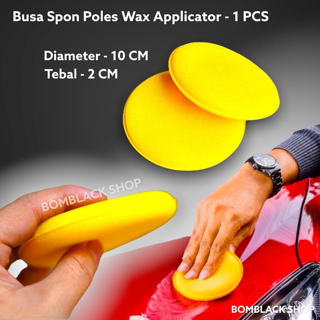 Jual Busa Sponge Poles Kuning Bulat 10 Cm Applicator Aplikator Pad Busa ...