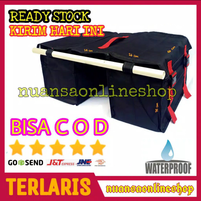 Jual Tas Obrok Pos Kurir Motor Kargo Waterproof | Shopee Indonesia