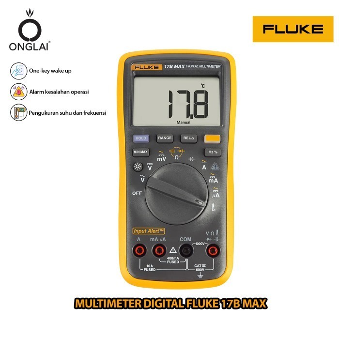 Jual Multimeter Digital Fluke 17B Max Multitester Digital 10A Avometer ...