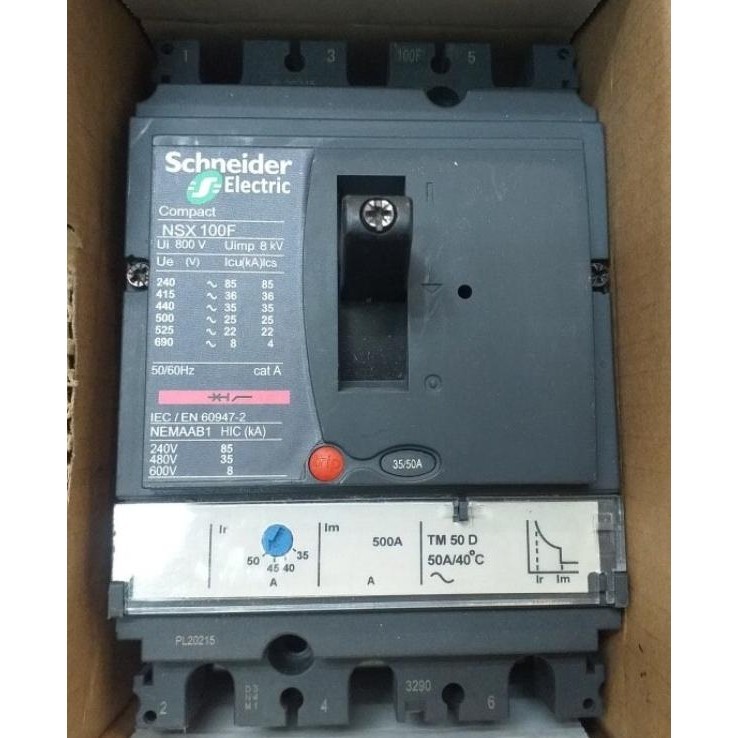 Jual Mccb Nsx 100F 3P 16A-63A Schneider !! Ready | Shopee Indonesia
