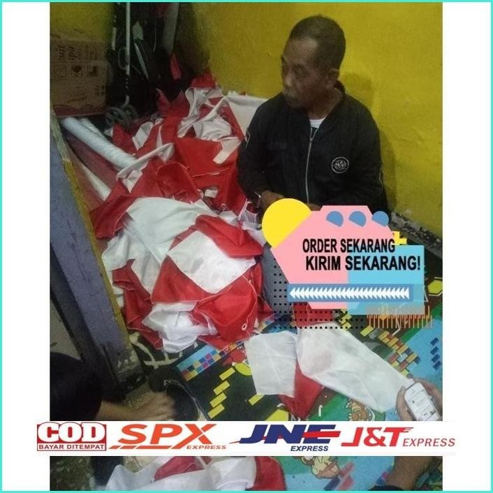 Jual Promo Bendera Umbul Umbul 2,8 Meter Merah Putih 8 Mata Polos Tanpa Garuda Terbaru 2024 ...