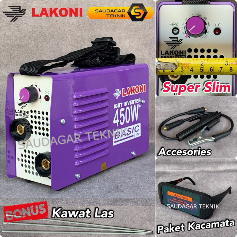 Jual Mesin Las Mini Lakoni Basic 124Ixs 450 Watt Hemat Listrik Inverter ...