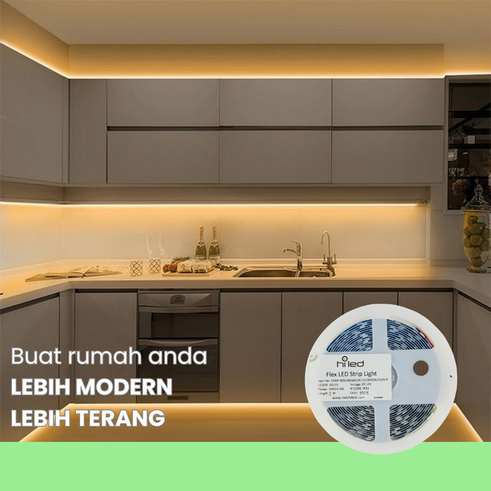 Jual Hiled Led Strip 12V 5050 60Led Indoor Ip33 6500K, 3000K Gratis ...