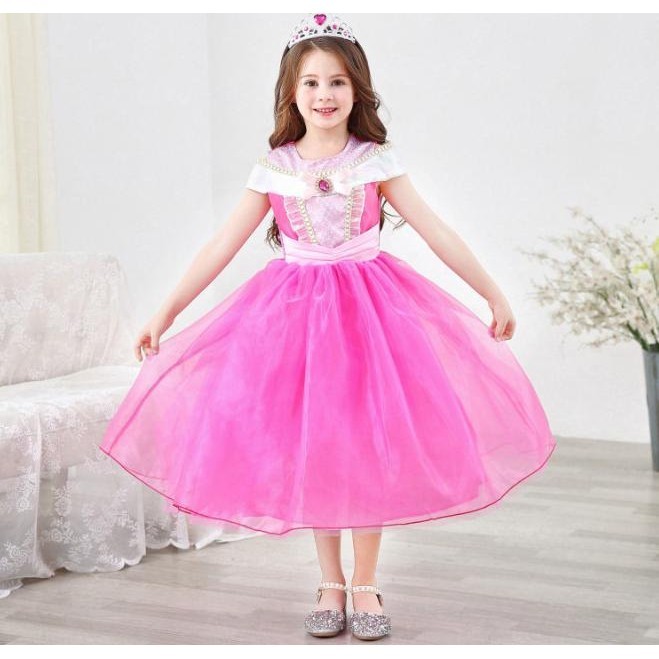 Jual KOSTUM PRINCESS AURORA PINK baju princess anak . | Shopee Indonesia