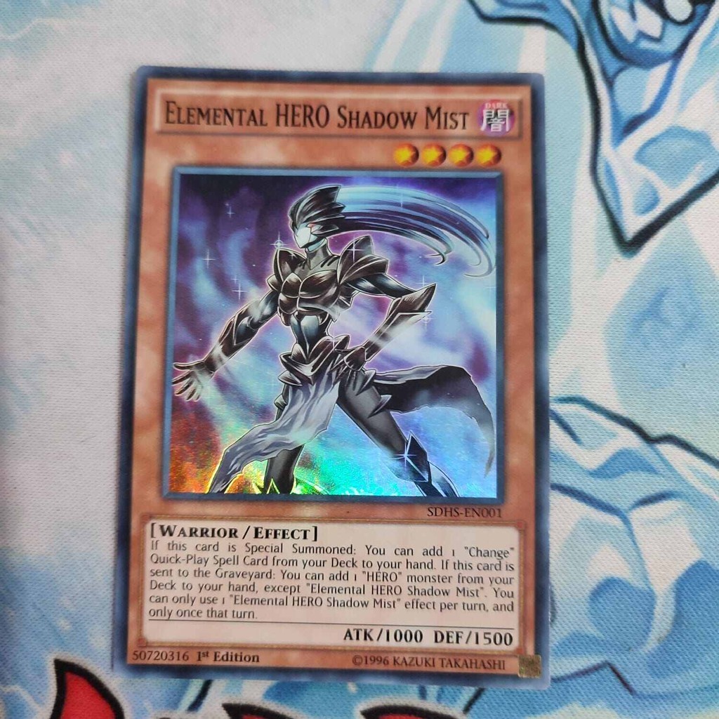 Jual yugioh elemental hero shadow mist SDHS super rare original ...