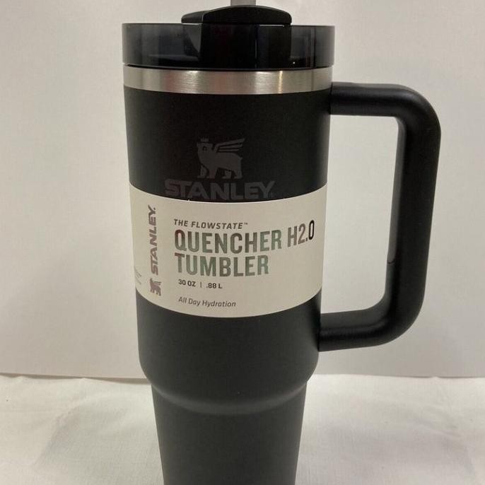 Jual Tumbler Stanley cup Quencher 887ml 30oz Black / Botol minum ...