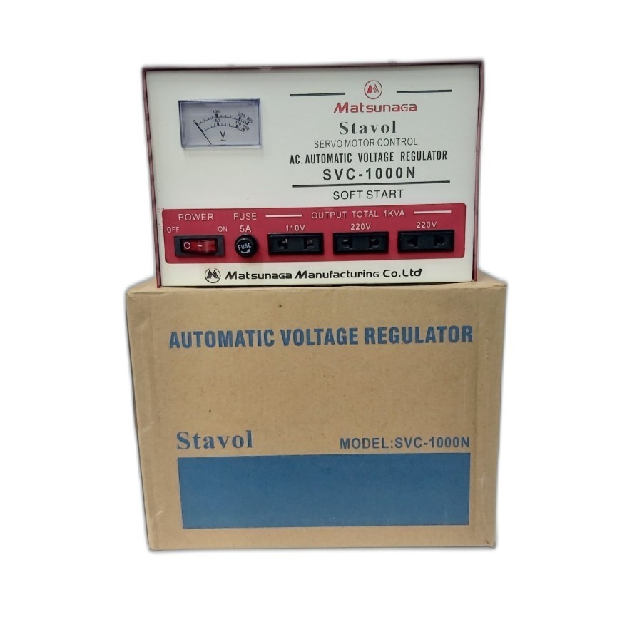 Jual Stavolt SVC 1000W Matsunaga / Stabilizer SVC 1000N 1000 N W MTS / 1000 Watt | Shopee Indonesia