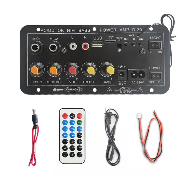 Jual Terpopuler Power Amplifier 12V 24V 220V Mp3 Bluetooth 400W D-30 ...