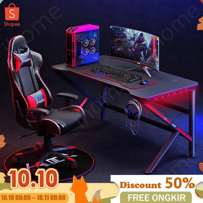Jual Meja Gaming 140cmMeja Komputer Gaming Desk Meja Belajar Meja Kerja ...