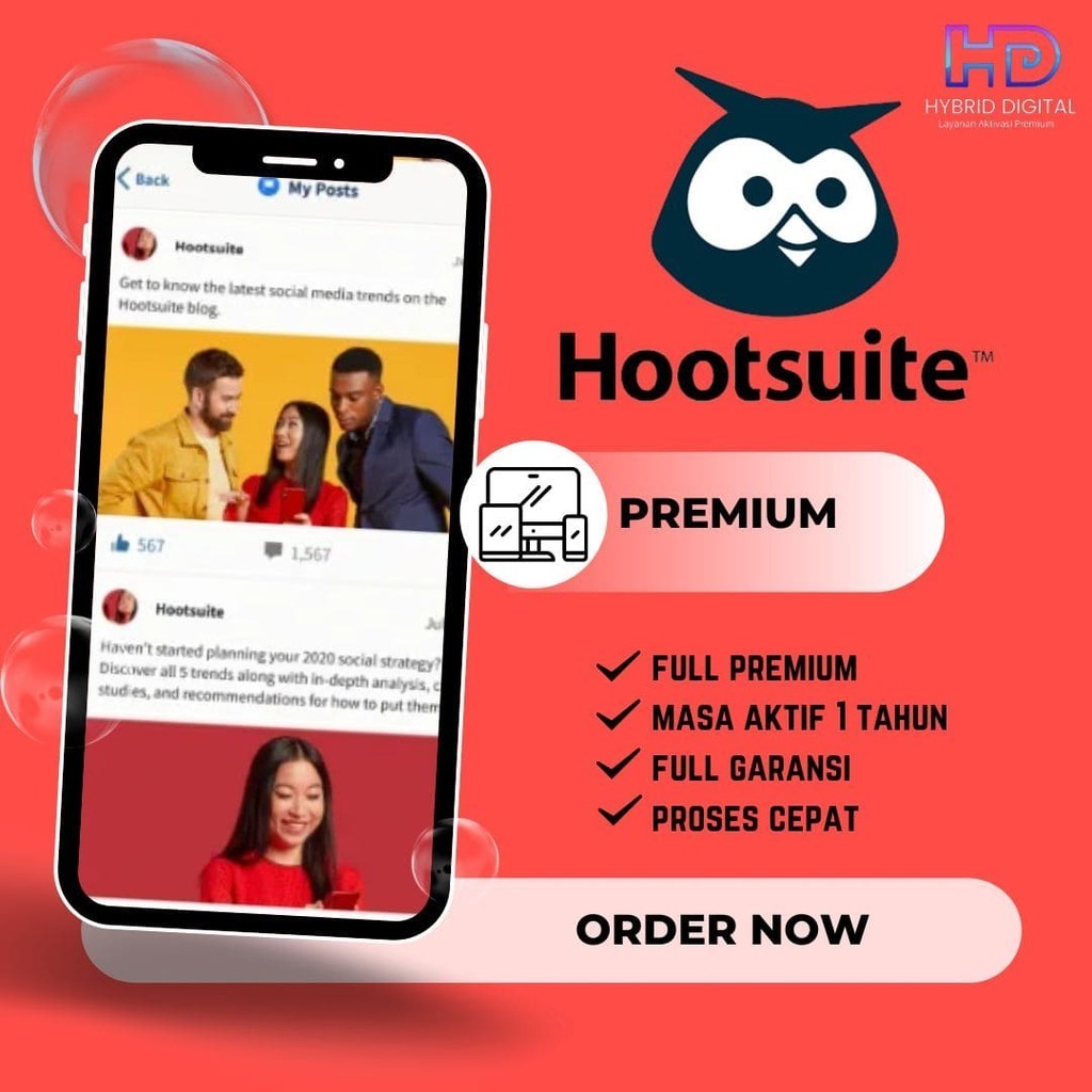 Jual Hootsuite Premium Akun 1 Tahun Pro/team Plan (Up 20 Akun Sosmed ...