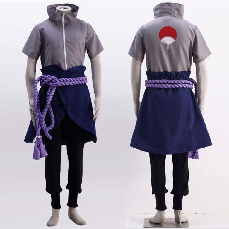 Jual LKI - Anime Cosplay Sasuke Suit Costume Halloween Cosplay Shoes ...