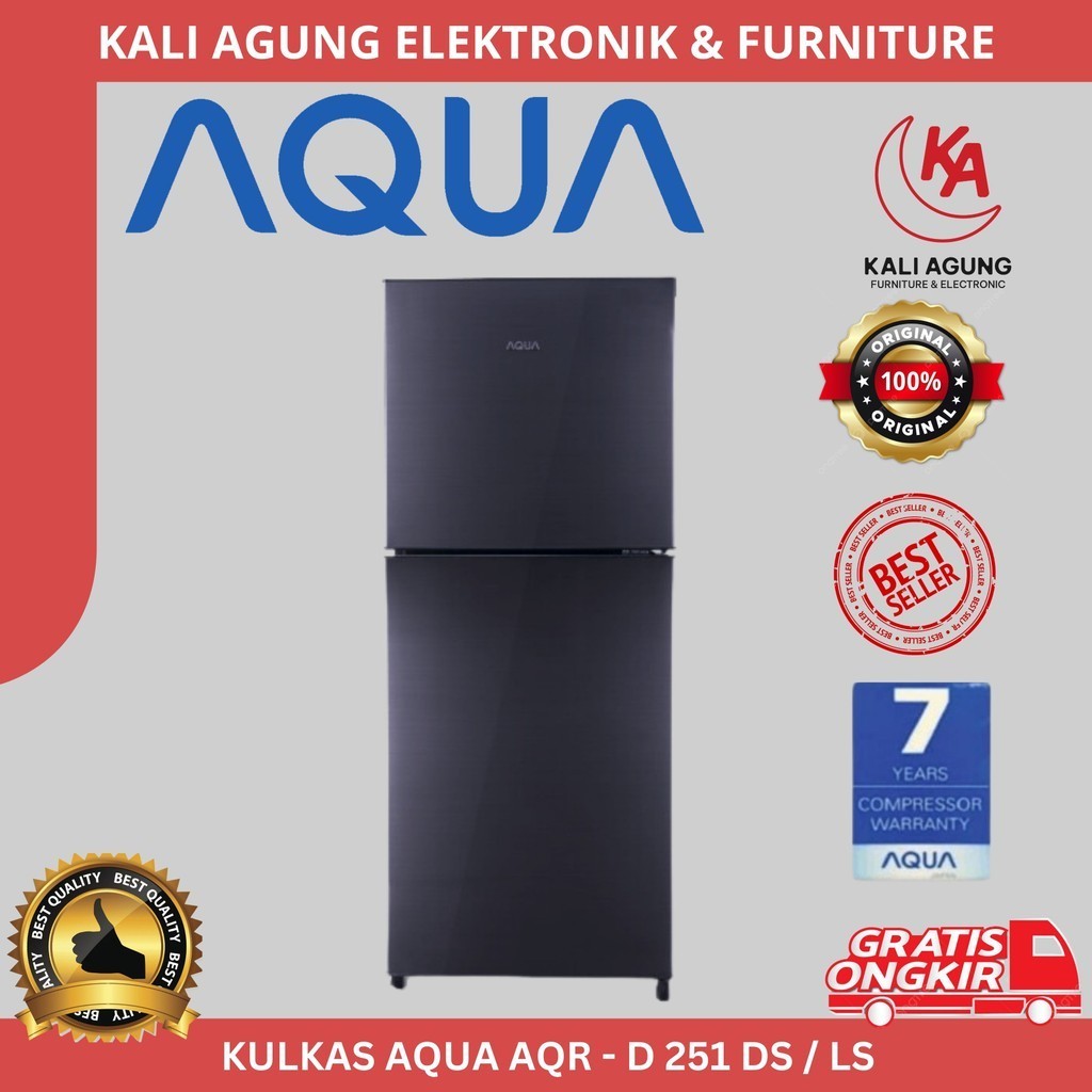 Jual KULKAS AQUA 2 PINTU / AQR D251 DS / GRATIS PENGIRIMAN SERANG KOTA | Shopee Indonesia