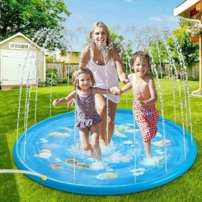 Jual Summer Outdoor Water Toys Wading Pool Splash Pad Toddlers Baby ...