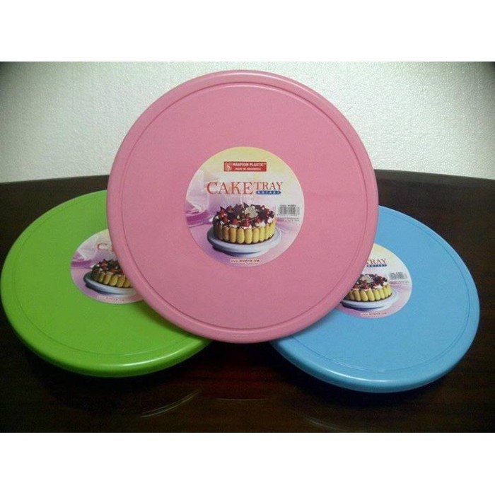 Jual Meja Putar Decor Cake Tray Rotary Tempat Penyaji Kue Cake Meja ...
