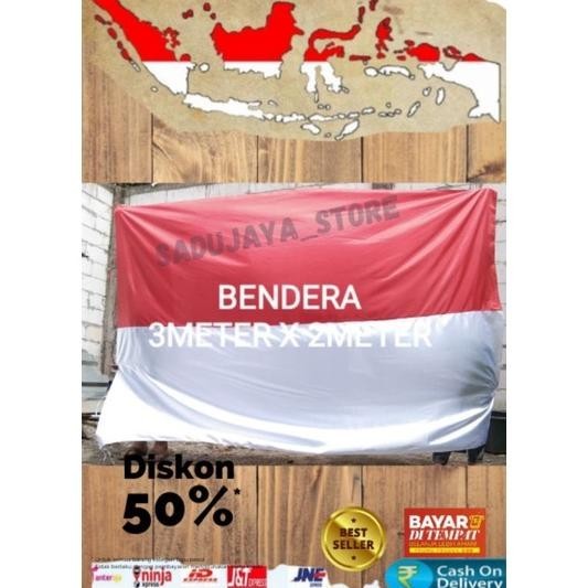 Jual Original Bendera Merah Putih Jumbo/Bendera Besar/Bendera Ukuran 2M ...