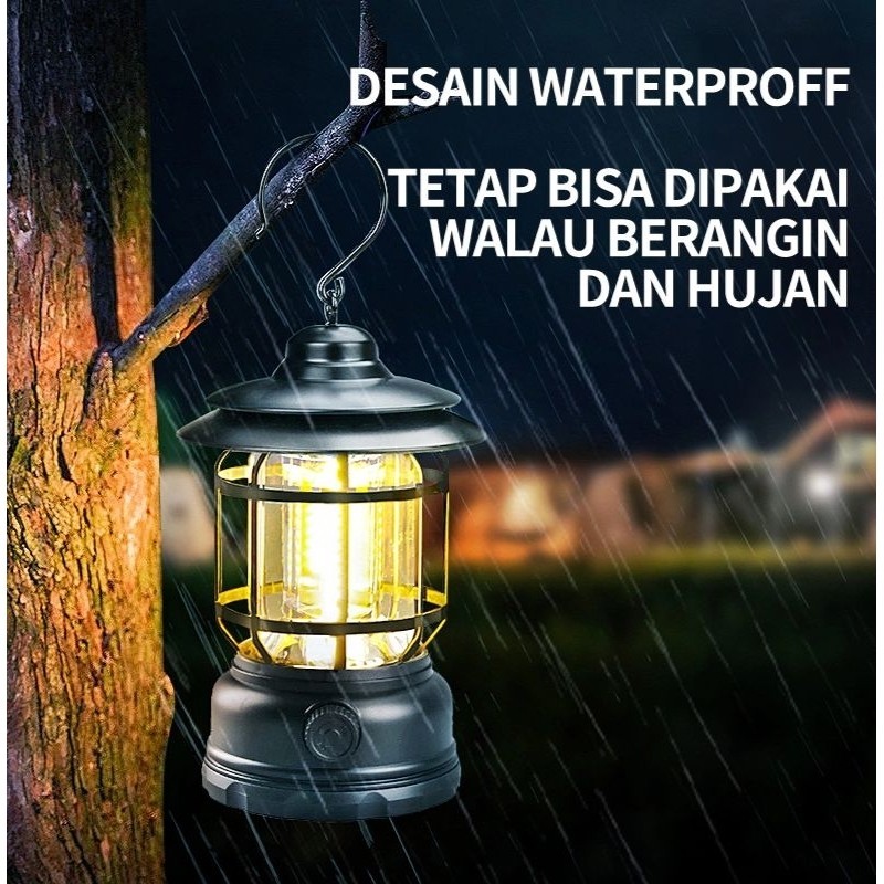 Jual Lentera Gantung Retro LED 5700 / Lampu Lentera LED / Lampu Tenda ...