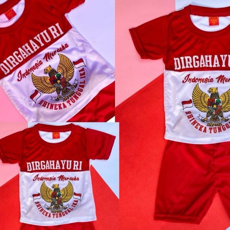 Jual Discount Baju Kaos Merah Putih Anak Balita Special Kemerdekaan Hut ...