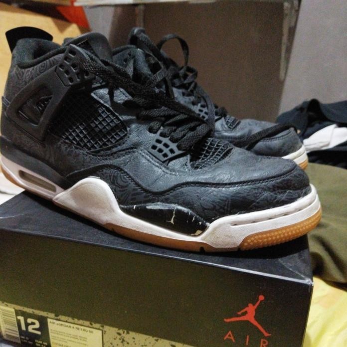 Jual AIR JORDAN 4 RETRO SE BLACK LASER 100% ORIGINAL PRODUK | Shopee ...