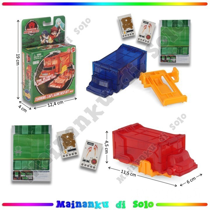 Jual [Mainanku] Mobil Turning Mecard Launcher (Red) | Shopee Indonesia