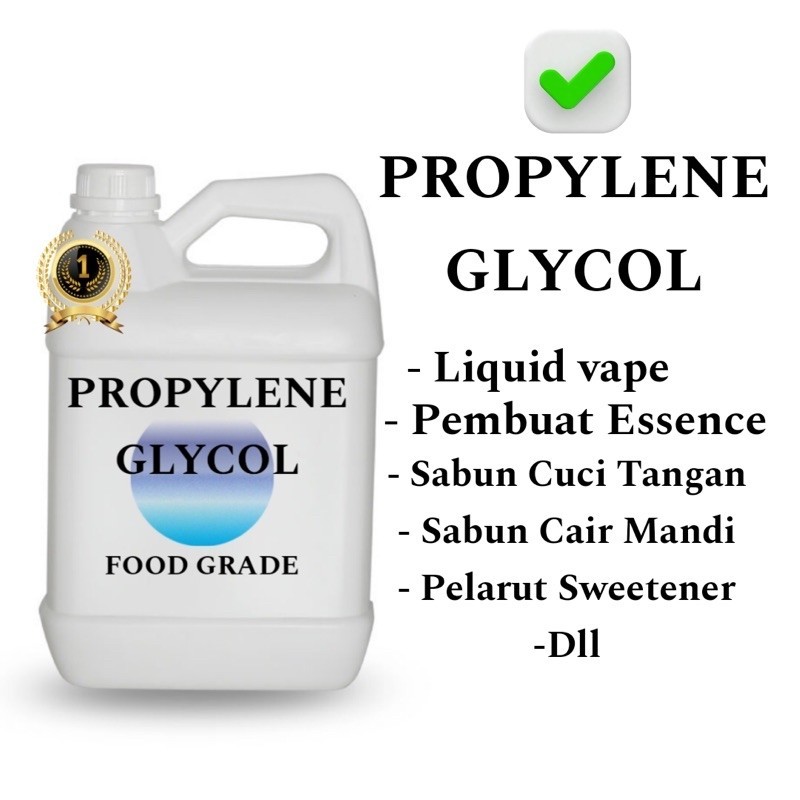 Jual PROPYLENE GLYCOL. PALING MURAH KUALITAS SUPER. CAIRAN BERBAGAI ...