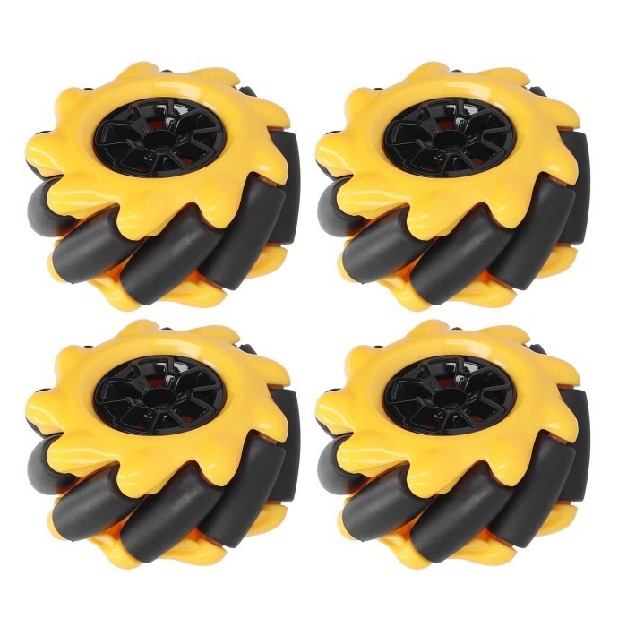 Jual Terlaris SATU PASANG Roda Mecanum Wheel Robot OMNI-DIRECTIONAL ...