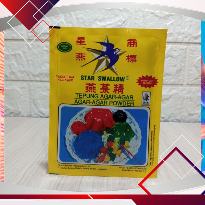 Jual Star Swallow Agar Agar Warna Hijau 7gr . | Shopee Indonesia