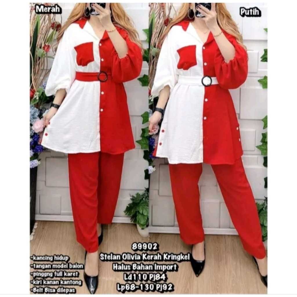 Jual Baju Satuset 79Th 1Stel Dewasa Merah Putih Oneset Setcell Setcel ...