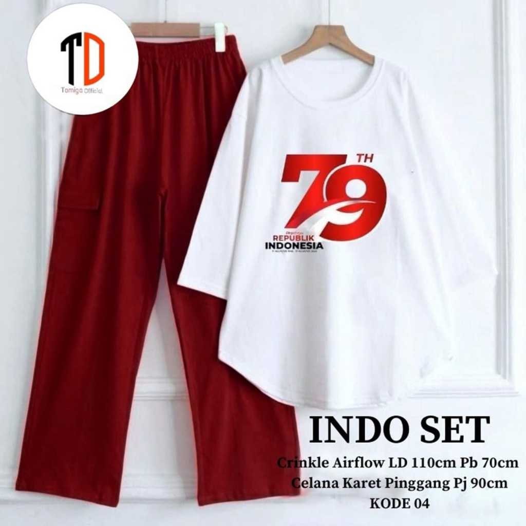 Jual Baju 1Stell Training Set Kemredekaan Dirgahayu Perempuan ...
