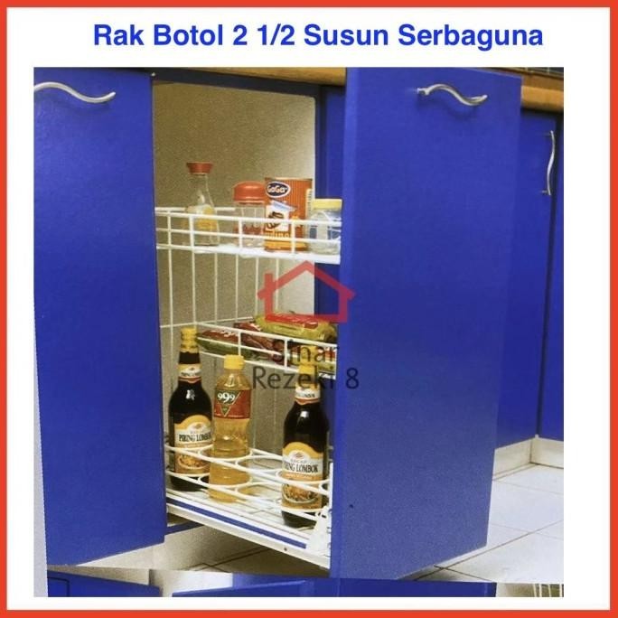 Jual Rak Botol Modelline B40ME Mini / Lemari Dapur Tempat Bumbu Saos ...
