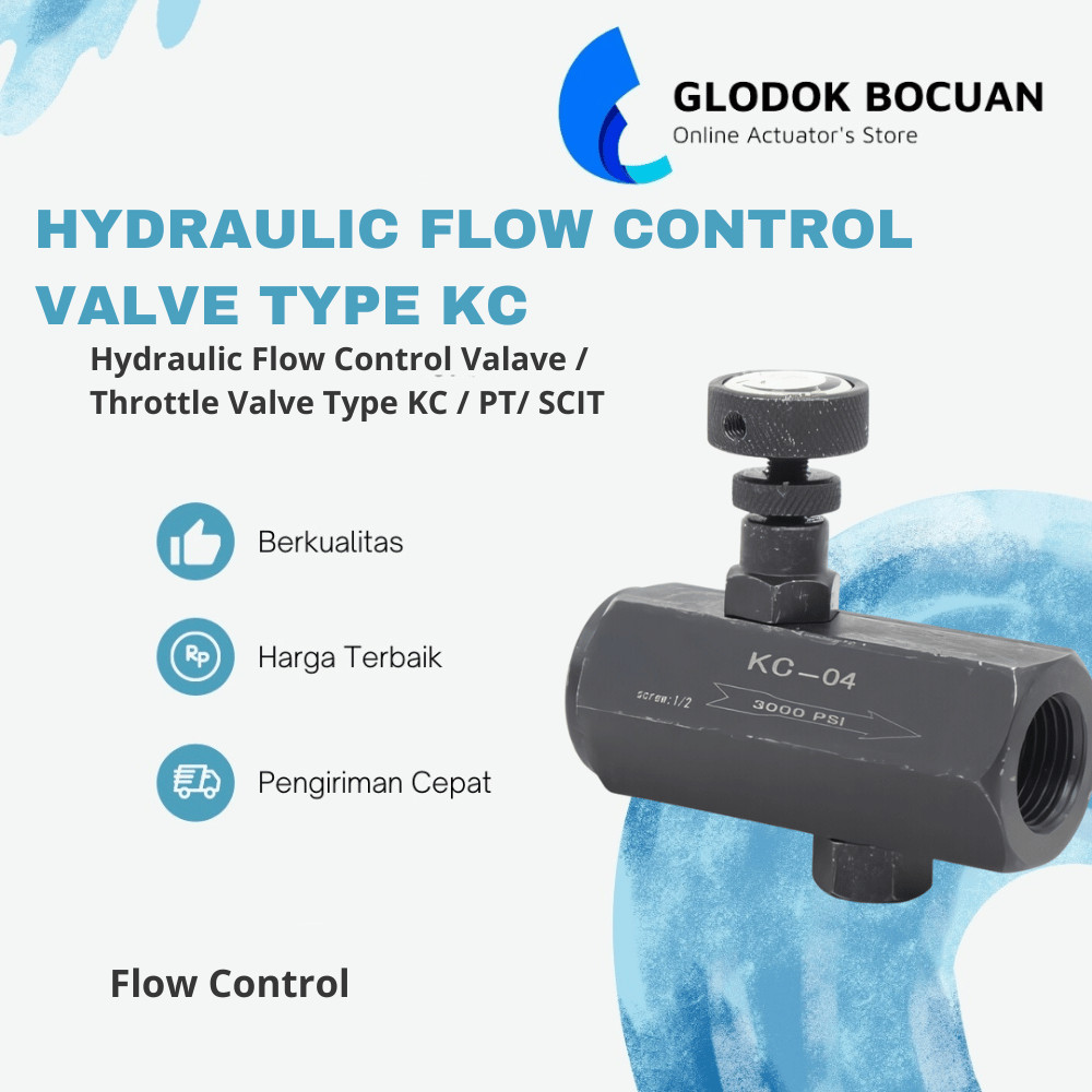 Jual Hydraulic Flow Control Valve / Throttle Valve Type KC / PT / SCIT | Shopee Indonesia