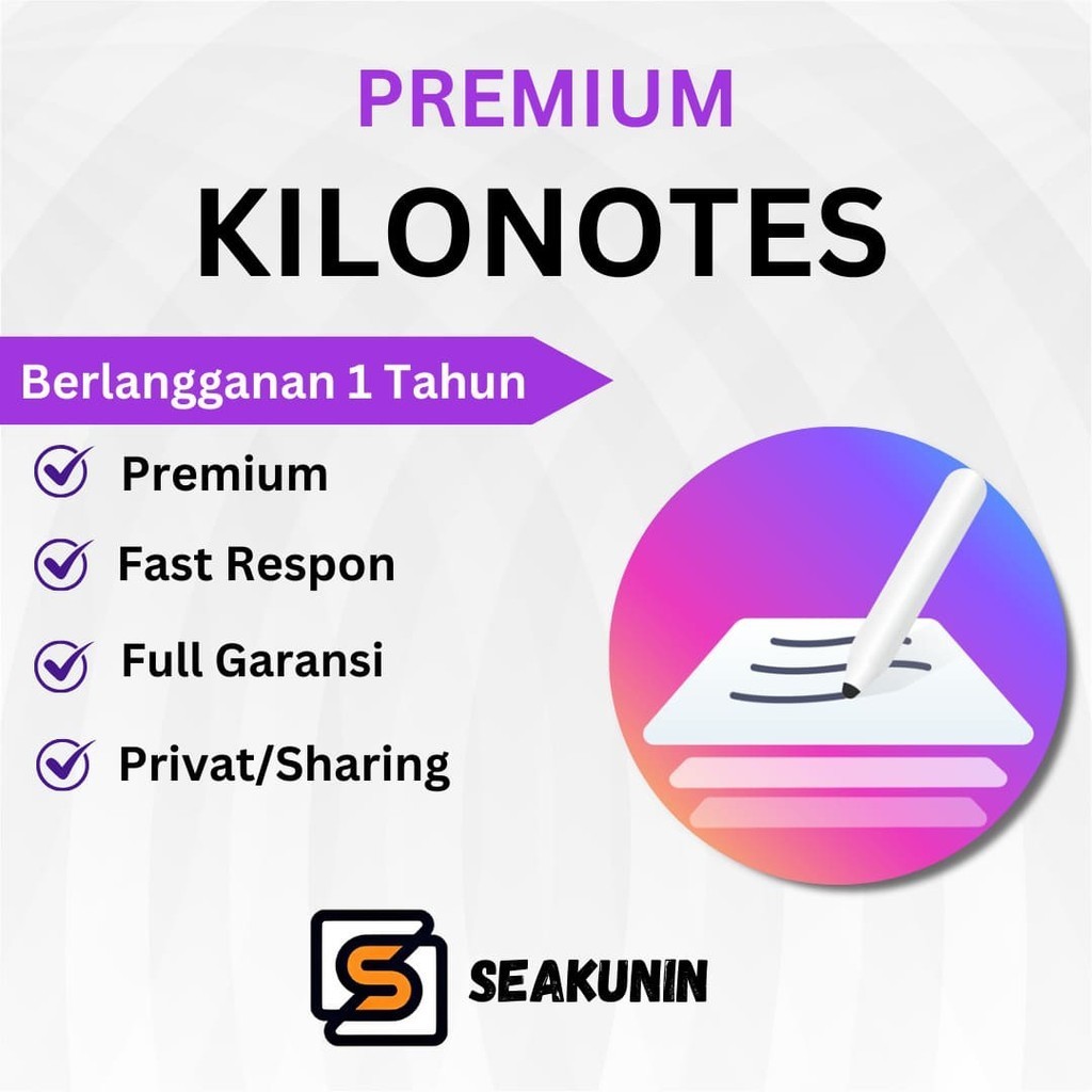 Jual Kilonotes Premium 1 Tahun Full Garansi (Proses Tercepat Buka 24 ...