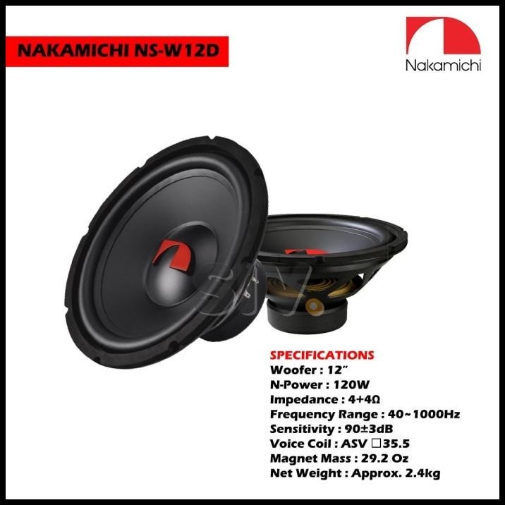 Jual Nakamichi Subwoofer Pasif Ns-W12D 12 Inch Sub Pasif Mobil | Shopee ...