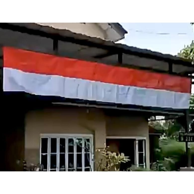 Jual Termurah Bendera Merah Putih Panjang Lurus Bendera Indonesia Panjang 4M / Resplang Umbul ...