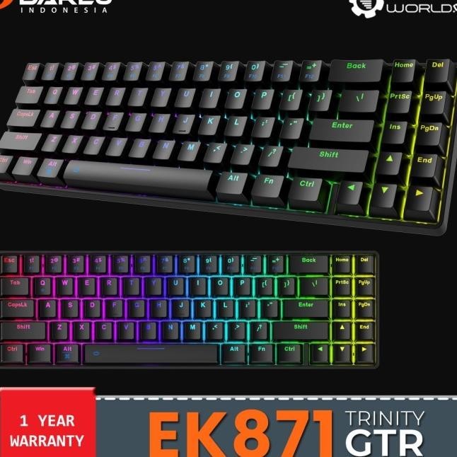 Jual Dareu Ek871 Trinity Gtr Hotswap Wireless Mechanical Gaming ...