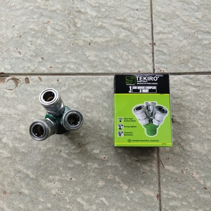 Jual TEKIRO Air Quick Coupler 3 way Coupler Cabamg 3 Tekiro | Shopee ...